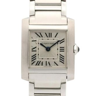 Cartier Montre Pre-owned Tank Fran&ccedil;aise en acier inoxydable - Femme - Pre-owned - Gris - Taille: ONE Size