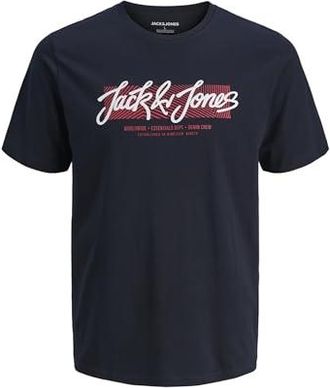 Jack & Jones Jjurban Tee SS Crew Neck Pls T-Shirt, Sky Captain, 6XL Hommes