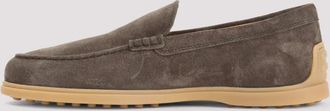 Tod's Tods Loafer - Suede Brown Loafers - Gr. 7_5 - in Grau - f&uuml;r Damen