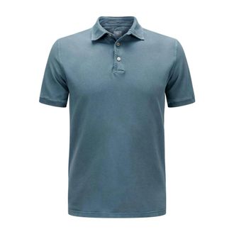 Fedeli Kurz&auml;rmeliges Piqu&eacute;-Polohemd - - Tops - Herren - Blau - M