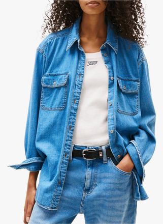 Tommy Hilfiger Chemise d&eacute;contract&eacute;e en jean