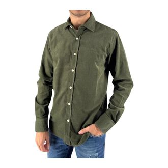 Saint Barth Seefeld Cord-Hemd - - Shirts - Herren - Gr&uuml;n - XL