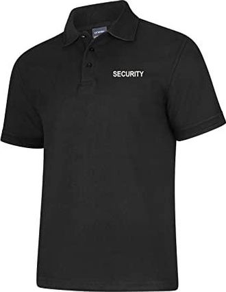 Uneek clothing Polo de luxe noir brodé, taille XS-8XL, Noir, 5X-Large