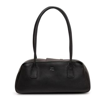 Courr&egrave;ges Strip Ledertasche - - Bags - Damen - Schwarzk - ONE SIZE