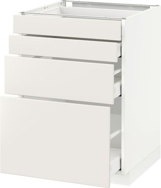 IKEA METOD / MAXIMERA Unterschr., 4 Fronten/4 Schubladen