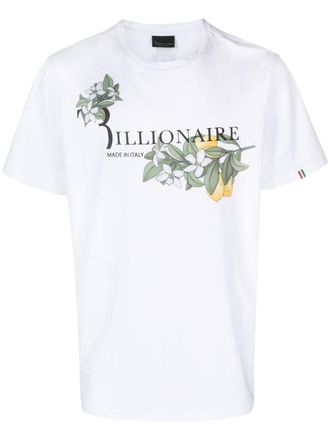 Billionaire Boys Club t-shirt en coton à logo imprimé - Blanc