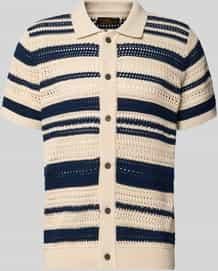 Premium by Jack & Jones Modern Fit Freizeithemd in Strick-Optik mit Knopfleiste