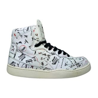 Diadora Femme, Chaussures, Blanc, Taille: 44 EU sneaker Pelle