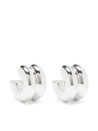 UNCOMMON MATTERS boucles doreilles Billow à design sculpté - Argent