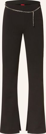 HUGO BOSS Hugo Bootcut-Hose Nenrietta Aus Jersey schwarz