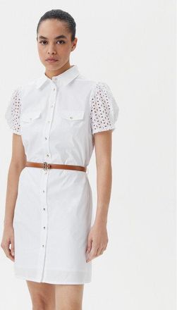 Fracomina Hemdkleid FR25SD1009W682V8 Weiß Slim Fit