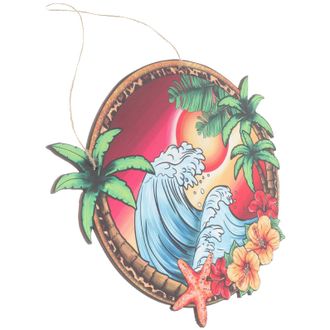 BESPORTBLE Sommerliches Türschild aus Holz mit Strandmotiv Großes Hängeschild für Innen Außen Willkommensschild für Garten Veranda und Partydekoration