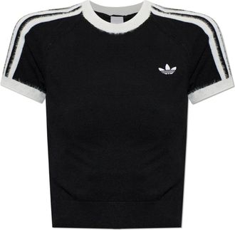 adidas Femme, Tops, Noir, Taille: 42 FR T-shirt en maille