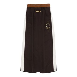 Nike Atmungsaktiver Jersey-Langer Rock in Braun - - Sport - Damen - Braun - XS