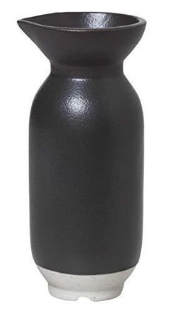 Broste Copenhagen Broste Copenhagen Eli Kanne aus Steingut in der Farbe Charcoal Schwarz Matt, Ma&szlig;e: 5cm x 5cm x 12cm, 14533332