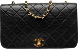 Chanel Pre-owned Vintage Quilted Lambskin Crossbody Bag - Femme - Pre-owned - Noir - Taille: ONE Size