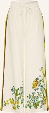 Alemais Al&eacute;mais Leinenhose Phyllis Mit Galonstreifen weiss