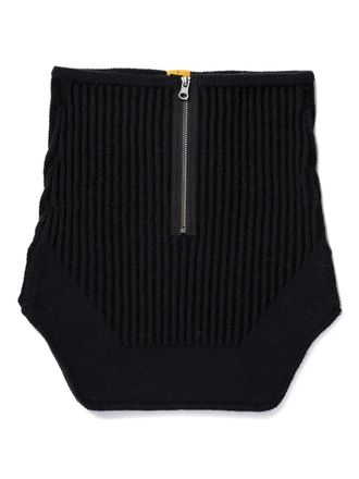 Parajumpers cache-cou zippé à design nervuré - Noir