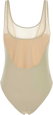 Eres Mesh-Panel Nylon Swimsuit - Beige