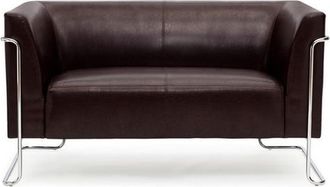 hjh OFFICE Lounge Sofa Curacao Kunstleder Braun