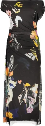 Desigual Schwarzes Viskose Damenkleid