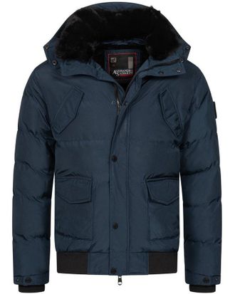 Alessandro Salvarini Winterjacke ASLeonio mit warmem Teddyfell und abnehmbarer Kapuze