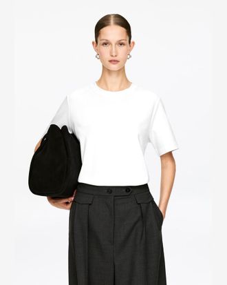 Arket PEARL Schweres T-Shirt -Wei&szlig;