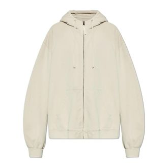 Maison Margiela Numbers Oversized Zip Hoodie - - Sweatshirts & Hoodies - Herren - Beige - XS