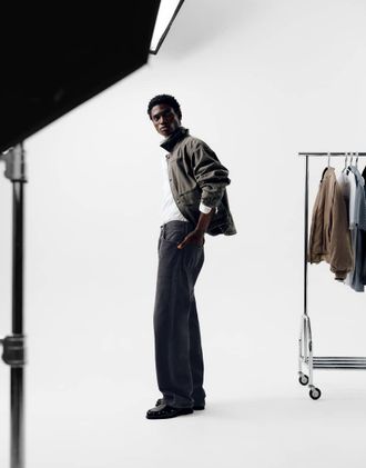 Levi's hilltop veste en jean kaki-Vert
