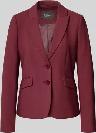 s.Oliver Black Label Slim Fit Kurzblazer aus Viskose-Mix