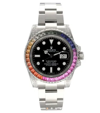 Rolex Unisex Oyster Perpetual Date Submariner Rainbow 40mm Watch