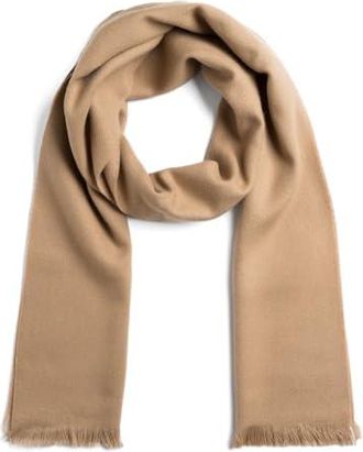 Qualicoq Echarpe Longue Hiver et Mi-saison - Made in France - Echarpe Homme et Echarpe Femme top El&eacute;gance - 16 Couleurs Unies - Confort et Douceur (Beige)