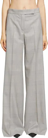 Max Mara Glen Plaid Wool Trousers