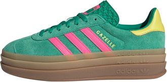 adidas Adidas Womens Gazelle Bold Schuh Court Green/Lucid Pink/Pure Sulfur 39 1/3