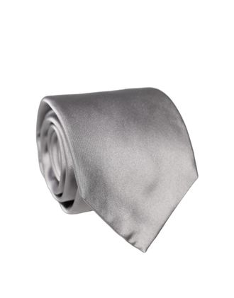 Dolce & Gabbana Satin Silk Necktie - Gray