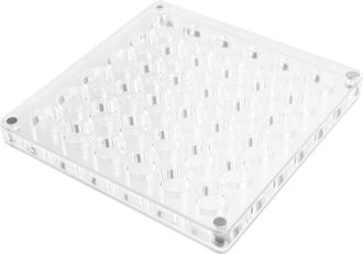 NUOBESTY DOITOOL Transparente Acryl Muschel displaybox mit Rundf&auml;chern Mini Aufbewahrungsbox f&uuml;r Schmuck Sammelst&uuml;cke und Kleine Dekorationen Kompakt und Viels