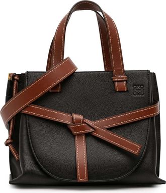 Loewe Hobo Bags - Small Leather Gate Top Handle Satchel - Gr. unisize - in Schwarz - f&uuml;r Damen