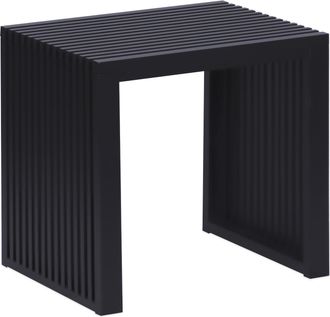 Relaxdays Sitzbank, Bambus, K&uuml;chenbank modern, Umkleidebank Flur, Bad, Schlafzimmer, HBT 43x45x33 cm, Schuhbank, schwarz