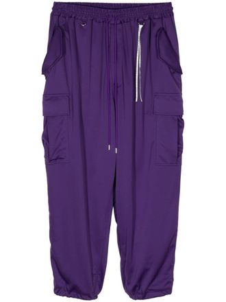 MASTERMIND WORLD Cargohose mit Totenkopf-Print - Violett
