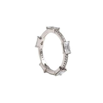 Pandora Rechteckige St&auml;be Funkelnder Pav&eacute;-Ring - - Accessories - Damen - Grau - 50 MM