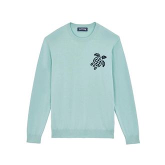 Vilebrequin Cotton Sweater Turtle - Homme - Pulls - Bleu - Taille: L
