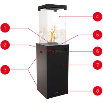 Kratki Patio SLC GAS 30/50 mit Abdeckung