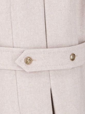 Ermanno Scervino Double-Breasted Wool-Blend Coat - Beige