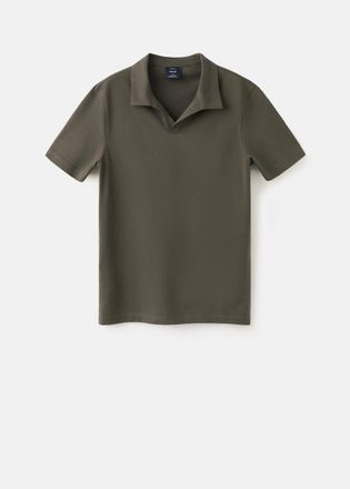 Mango Polo piqu&eacute; slim-fit vert fonc&eacute; - Homme - XXL - MANGO MAN