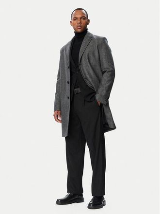 HUGO BOSS Wollmantel 50569209 Grau Regular Fit