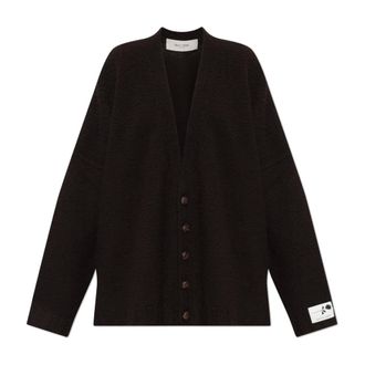 Golden Goose Cardigan en laine effet Casentino - Femme - Pulls - Brun - Taille: 36/38 FR