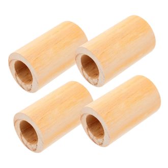 Angoily Runde M&ouml;belerh&ouml;hungen 4 St&uuml;ck Aus Massivholz 5cm Hohe Betth&ouml;henversteller Stapelbare Sofa Und Tischf&uuml;&szlig;e F&uuml;r Wohnzimmer Und B&uuml;ro