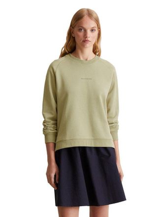 Marc O'Polo Denim Sweatshirt R&uuml;ckenteil dezent l&auml;nger, kleine Seitenschlitze, relaxed fit