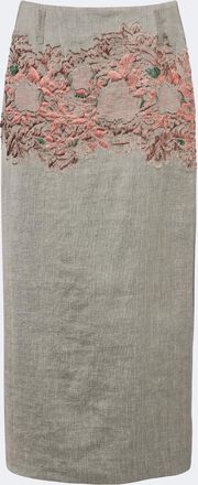Dries Van Noten Bestickter Midirock