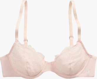 Polo Ralph Lauren Soutien-gorge corbeille dentelle en coton m&eacute;lang&eacute;